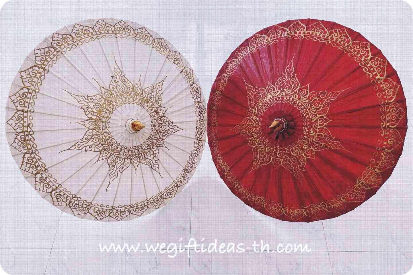 ร่มไทย ขาว แดง - WEDDING GIFTIDEAS